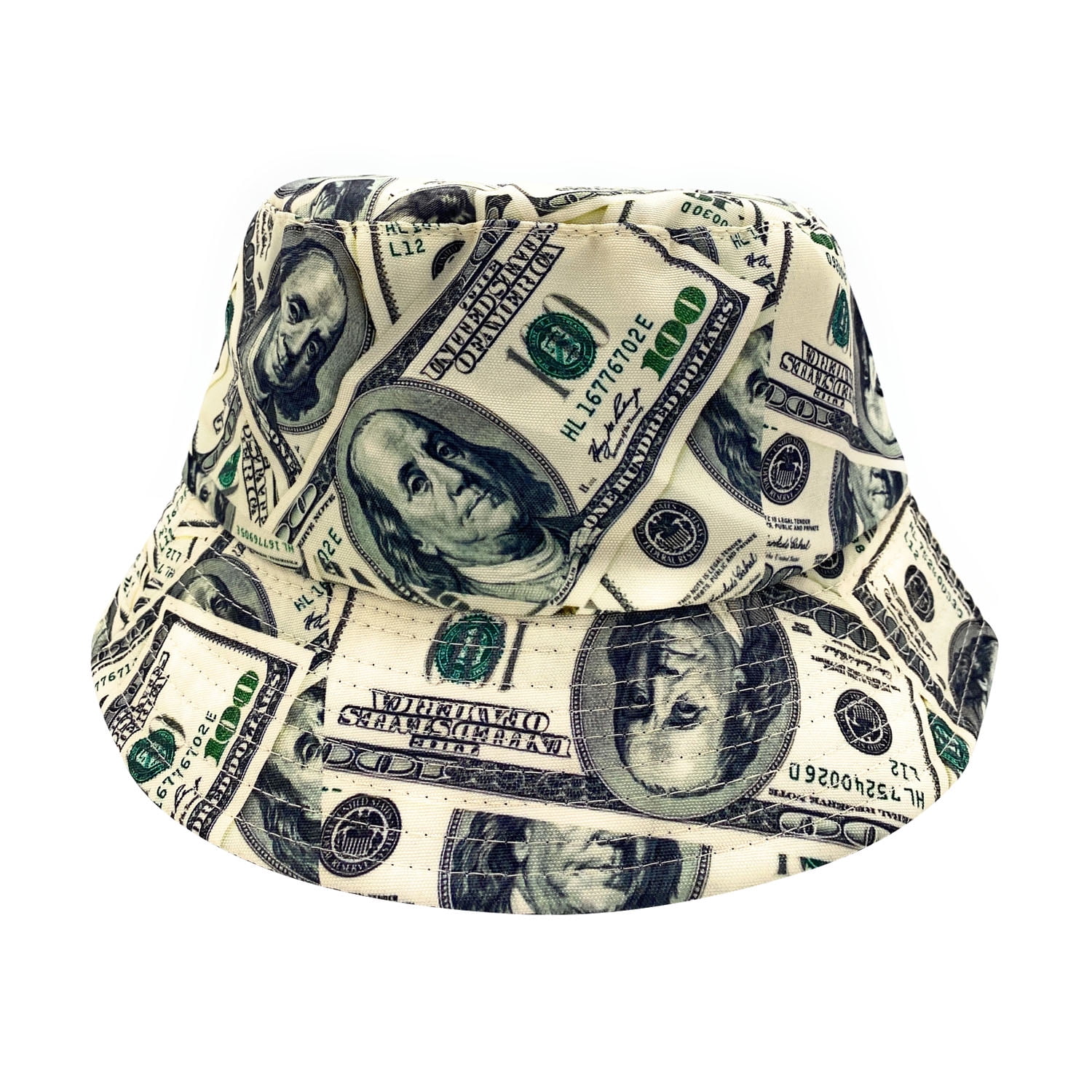 Empire Cove 100 Dollar Bill Money Reversible Bucket Hat Fisherman Cap ...