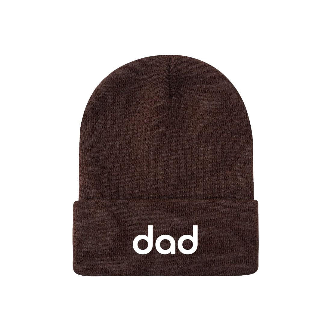 Empire Cove Dad Cuffed Beanie Embroidered Brown - Walmart.com
