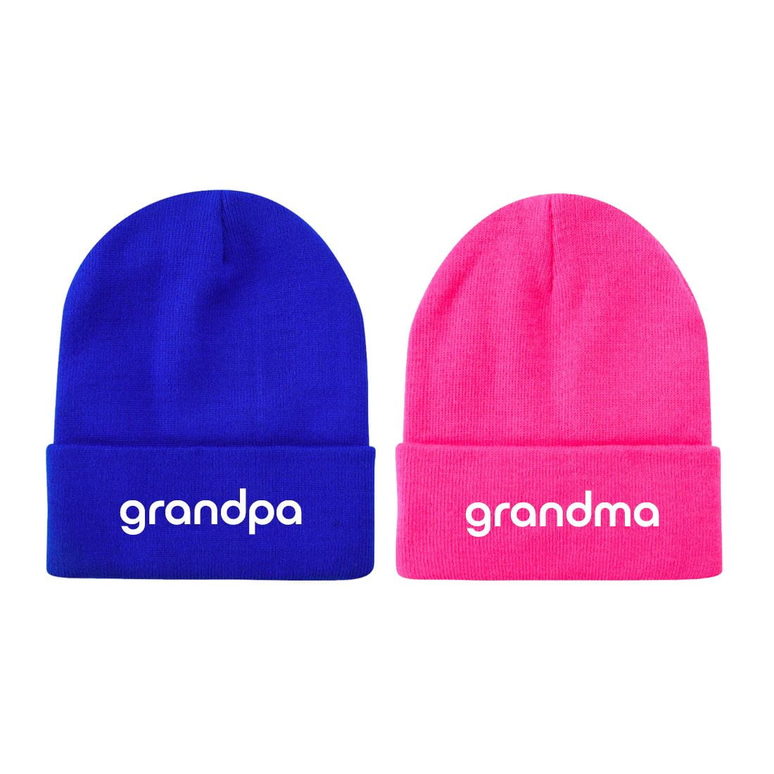 Empire Cove Gift Set for Grandma - Grandpa - 2 Cuffed Beanies ...