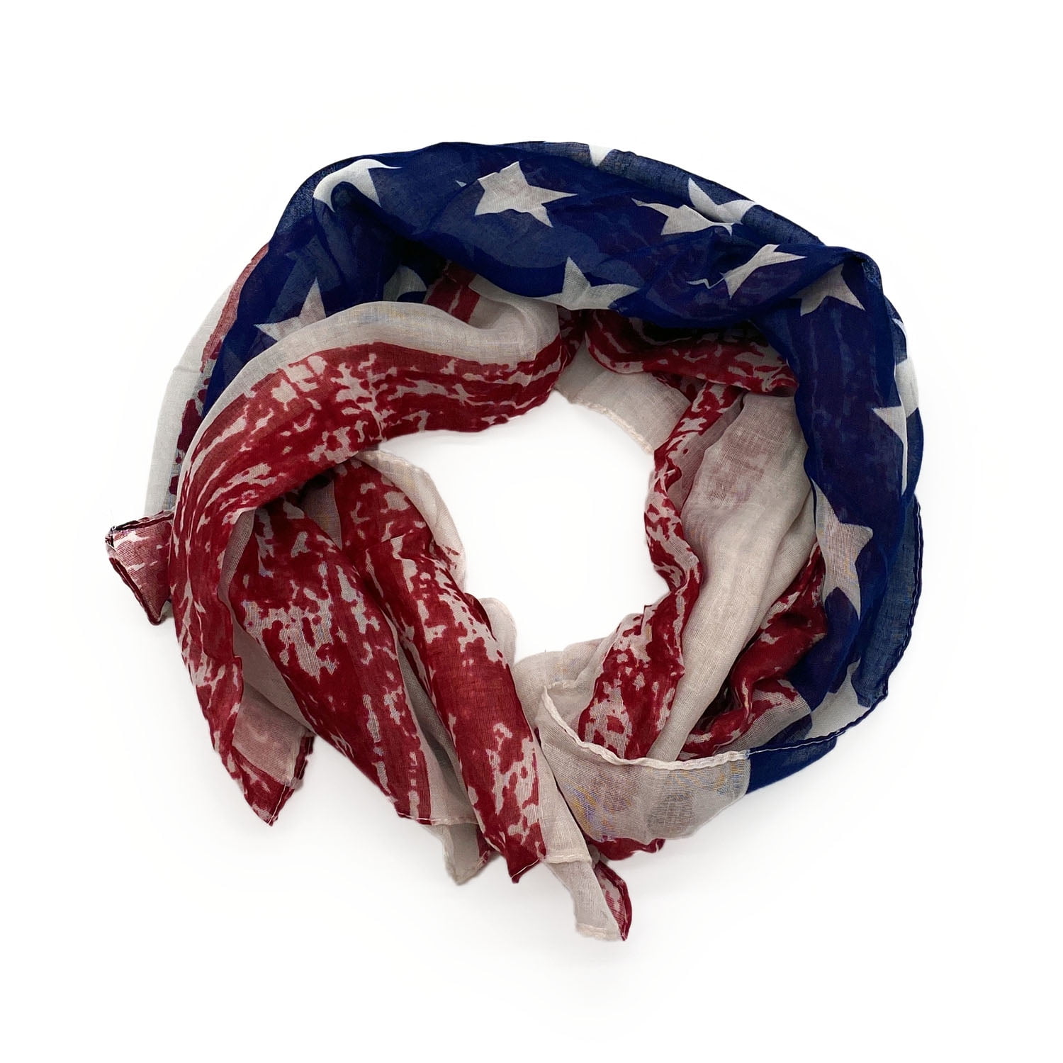 Empire Cove Patriotic USA American Flag Scarf Vintage Style Scarves ...
