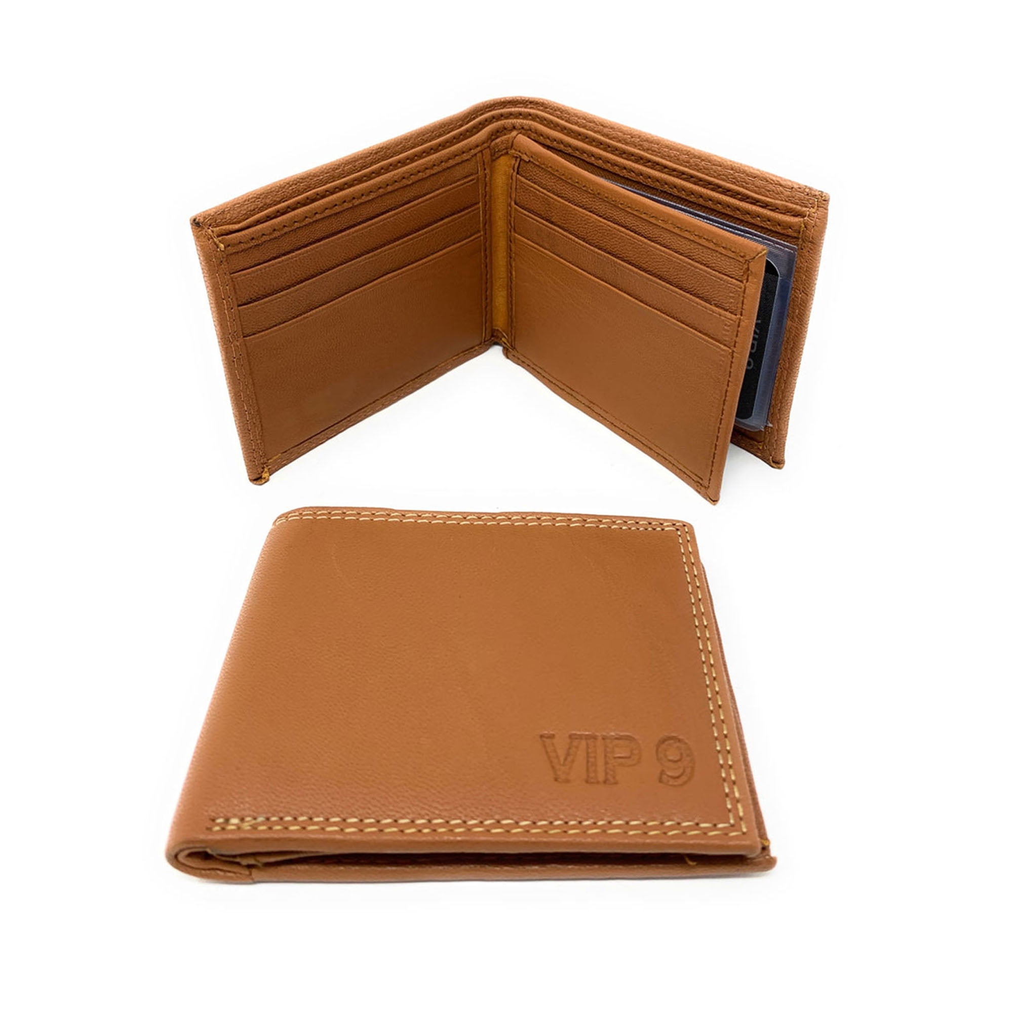 Empire Cove VIP Classic Genuine Leather Slim Bifold Wallets Side Flip ...