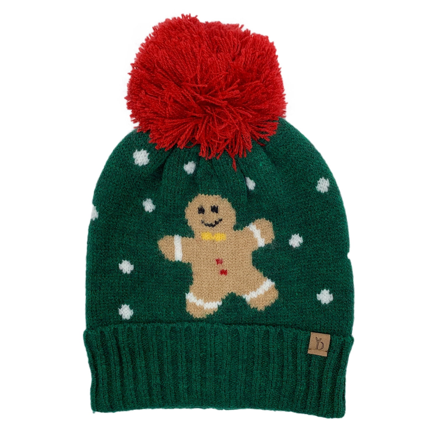 Empire Cove Winter Holiday Gingerbread Beanie with Yarn Pom Pom Holiday ...