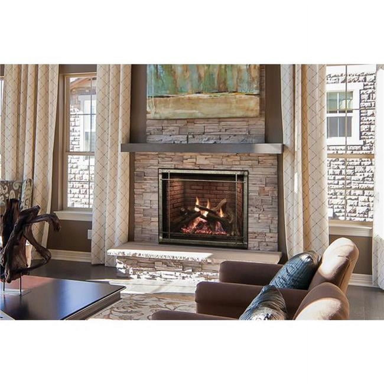 Empire DVCT40CBP95P Liquid Propane Gas Direct-Vent Clean Face Fireplace ...