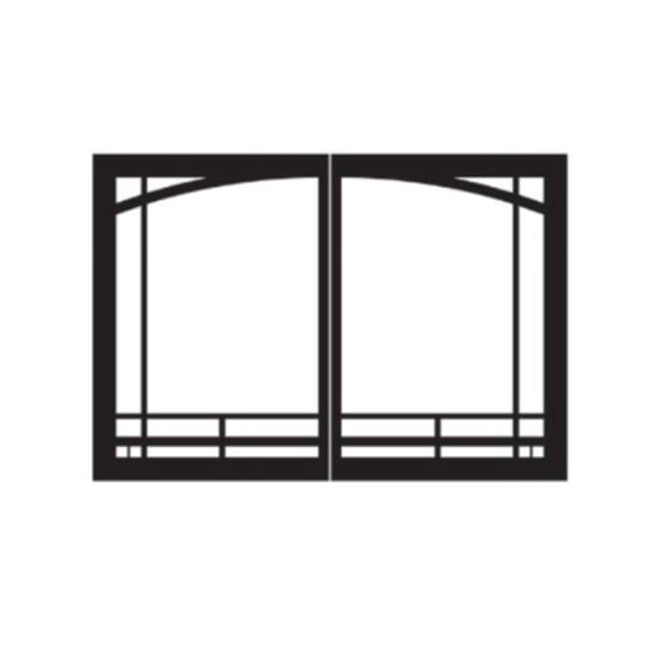 Empire DVRB4MBL Arch Mission Door Set, Black - Walmart.com
