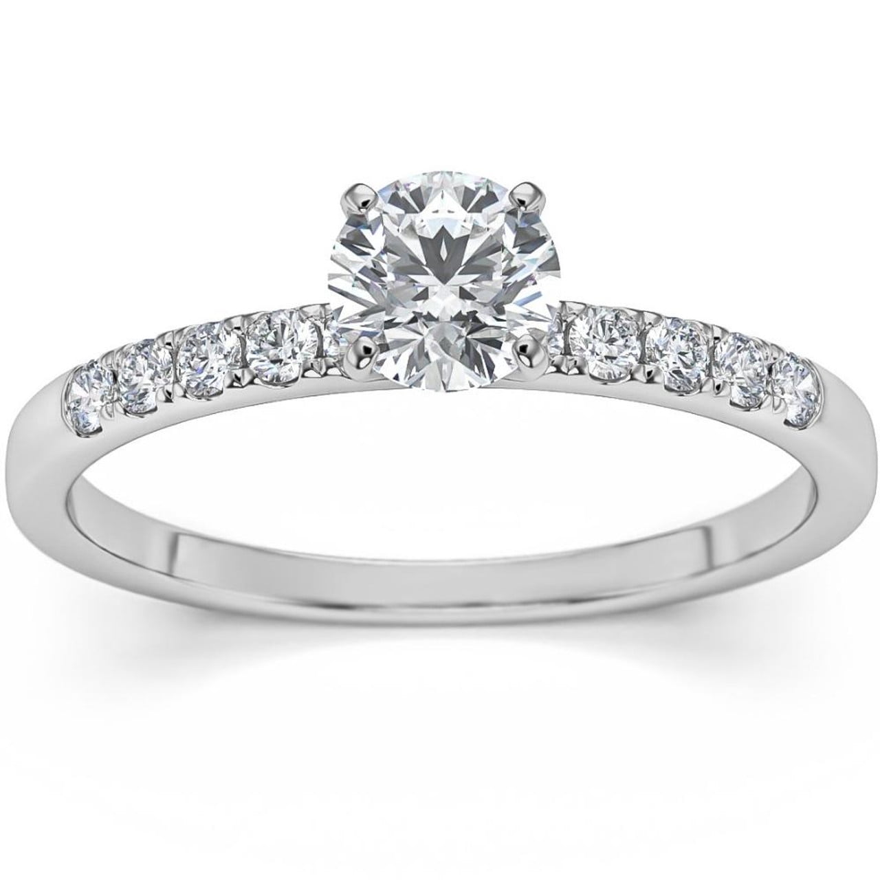 Empire Jewel 1 Ct Lab Created Diamond Round Brilliant Cut Wedding Ring ...