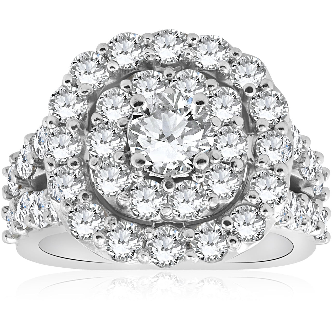 Empire Jewel Brilliant 1 Ct Round Cut Lab Created Diamond Engagement ...