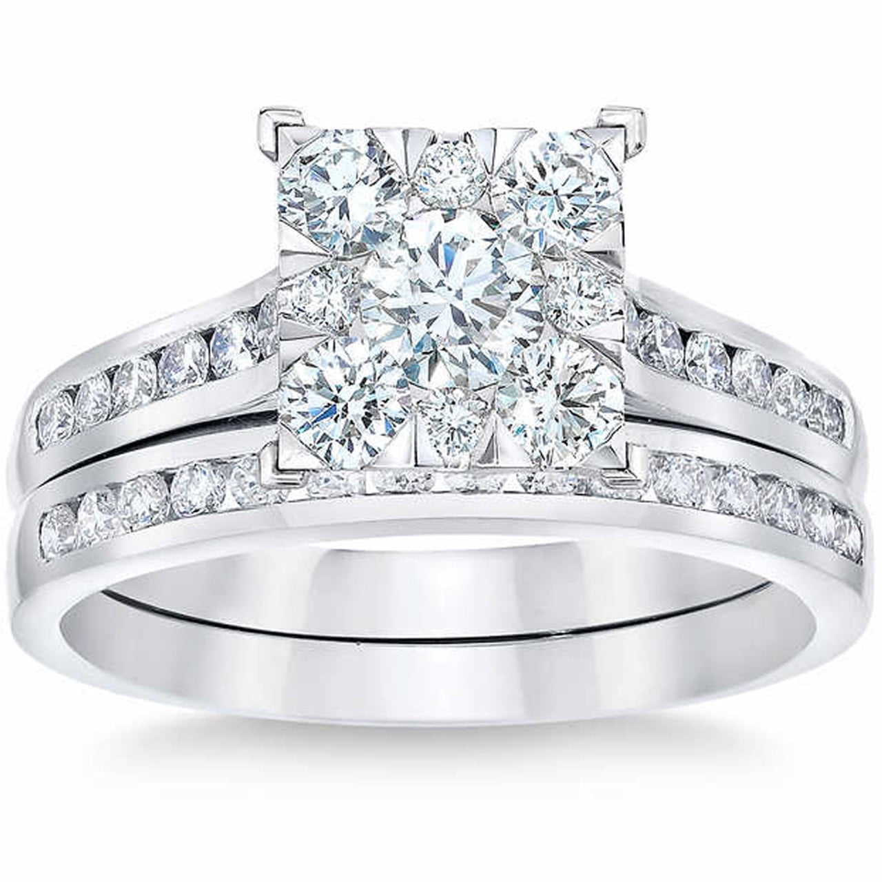 Empire Jewel Stunning Round Cut Bridal Diamond Ring - 1.1 Ct Lab ...