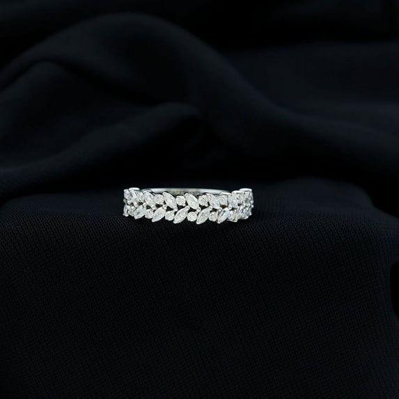 Empire Jewelry 2.7 Ct Marquise Cut Diamond Ring for Women - 14K White ...