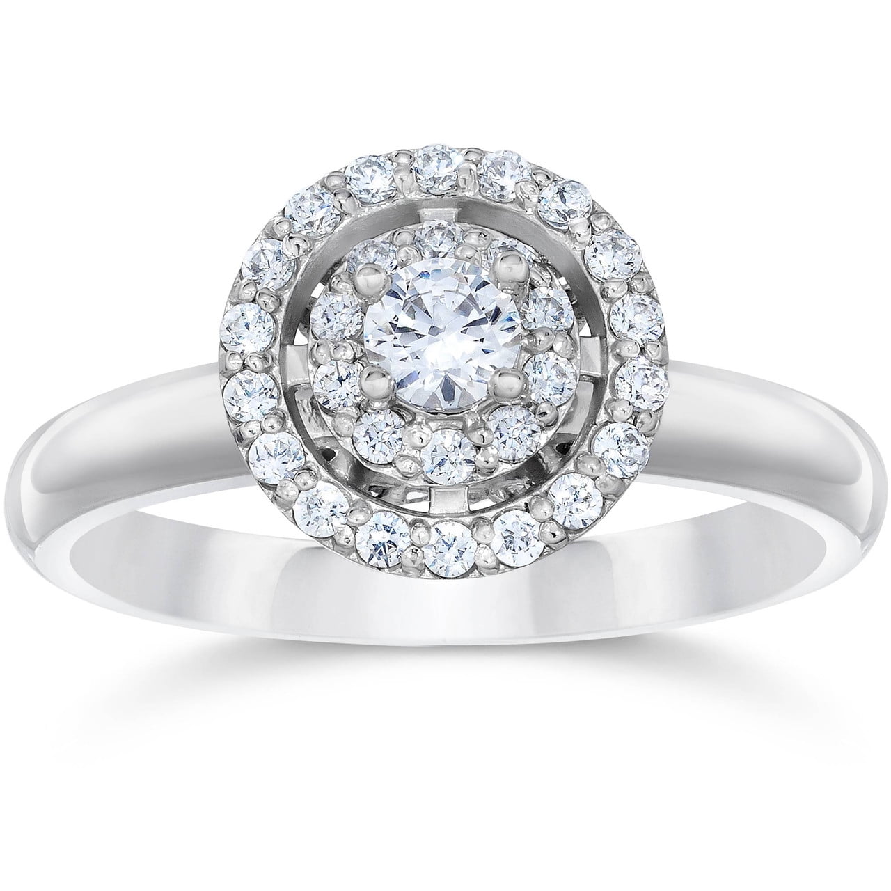Empire Jewelry Round Cut 1 Ct Lab Created Diamond Anniversary Ring ...