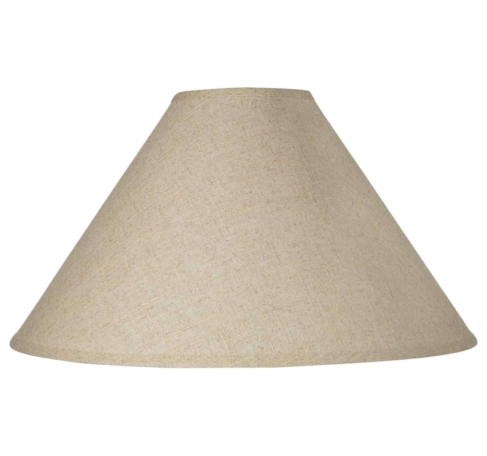 Empire Lamp Shade Fine Burlap Beige Large 6" Top x 21" Bottom x 13.5 ...
