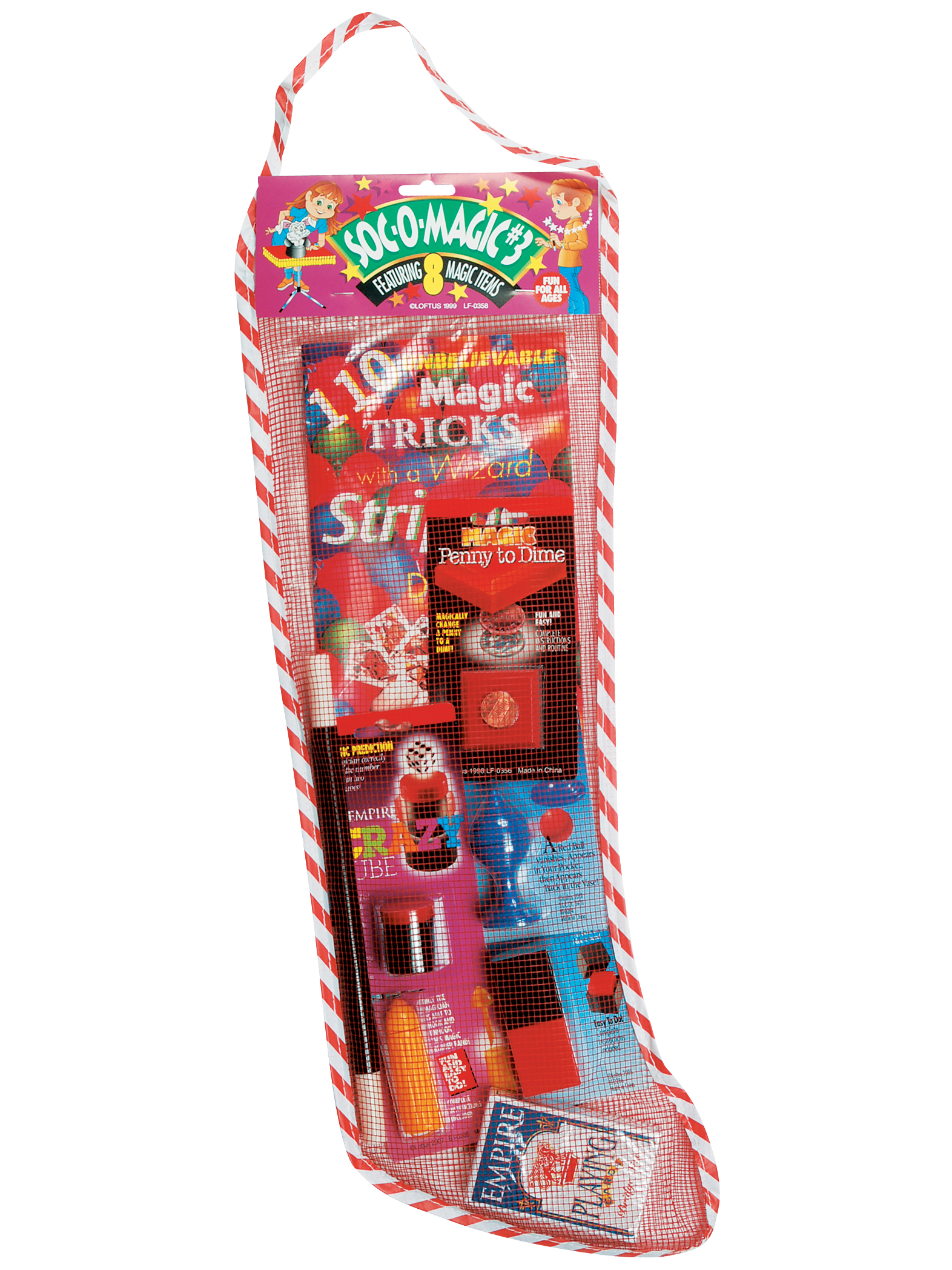 Empire Magic Soc-O-Magic #3 Filled Christmas Stocking 8pc 20in Gift Set ...