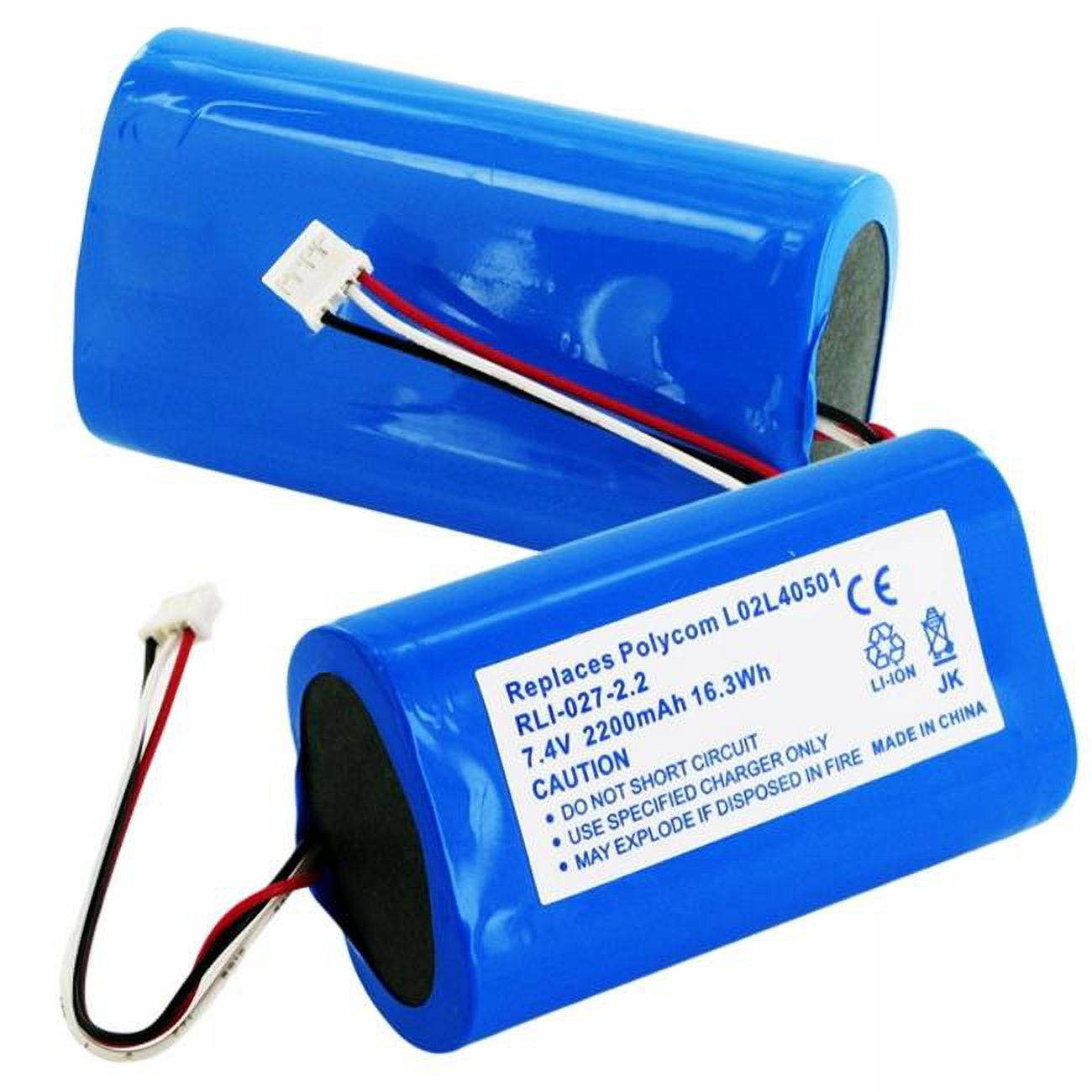 Empire RLI-027-2.2 Polycom L02L40501 7.4V 2200 mAh Li-ion Battery - 16. ...