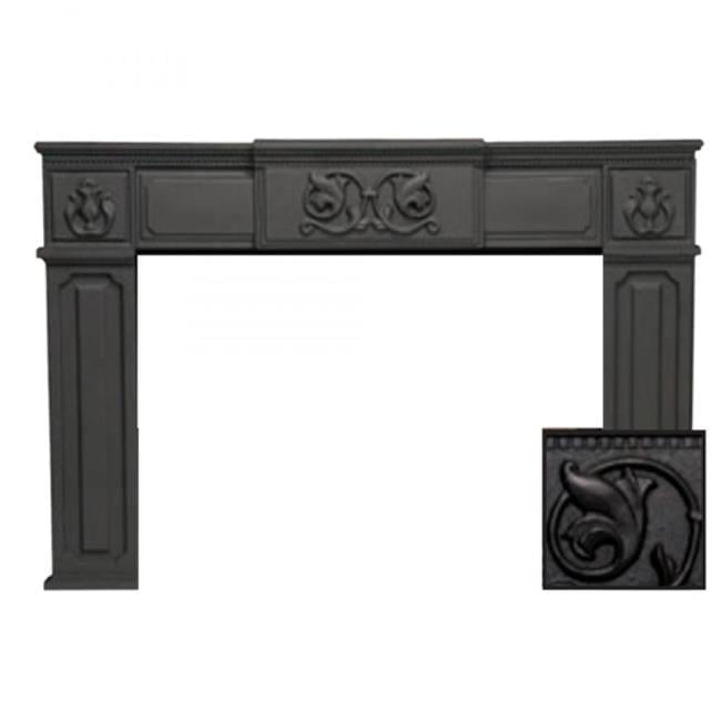 Empire SC256BL 7 x 6 in. 25000 BTU Cast Iron Surround Fireplace Insert ...