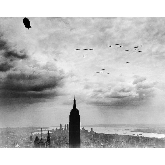 Empire State Building Flyover New York City Style -1 - 20x30 Inch ...