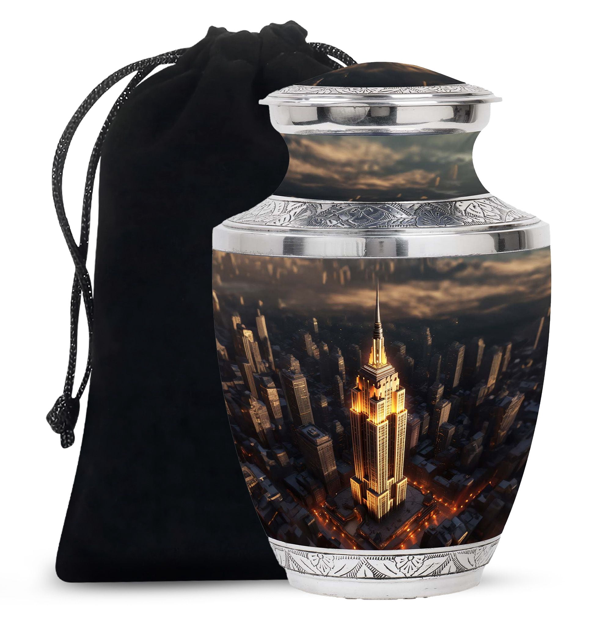 Empire State Building Memorial Urns For Ashes Adult Women - Large ...
