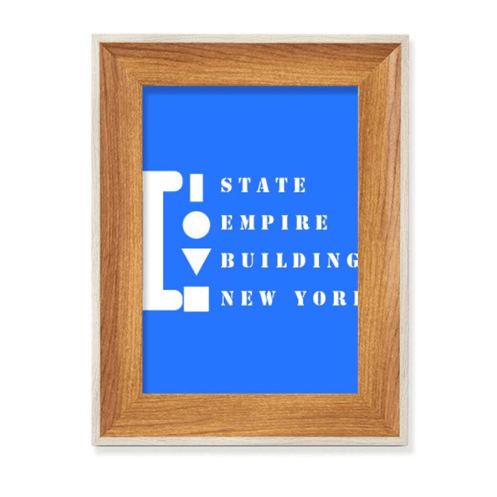 Empire State Building New York Desktop Wooden Photo Frame Display ...