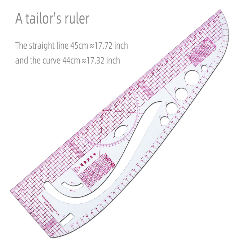 Empire sewing ruler and French curve, used for pattern making drafting ...