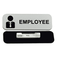 Employee 1 x 3" Name Tag/Badge, Silver, (3 Pack) - Walmart.com