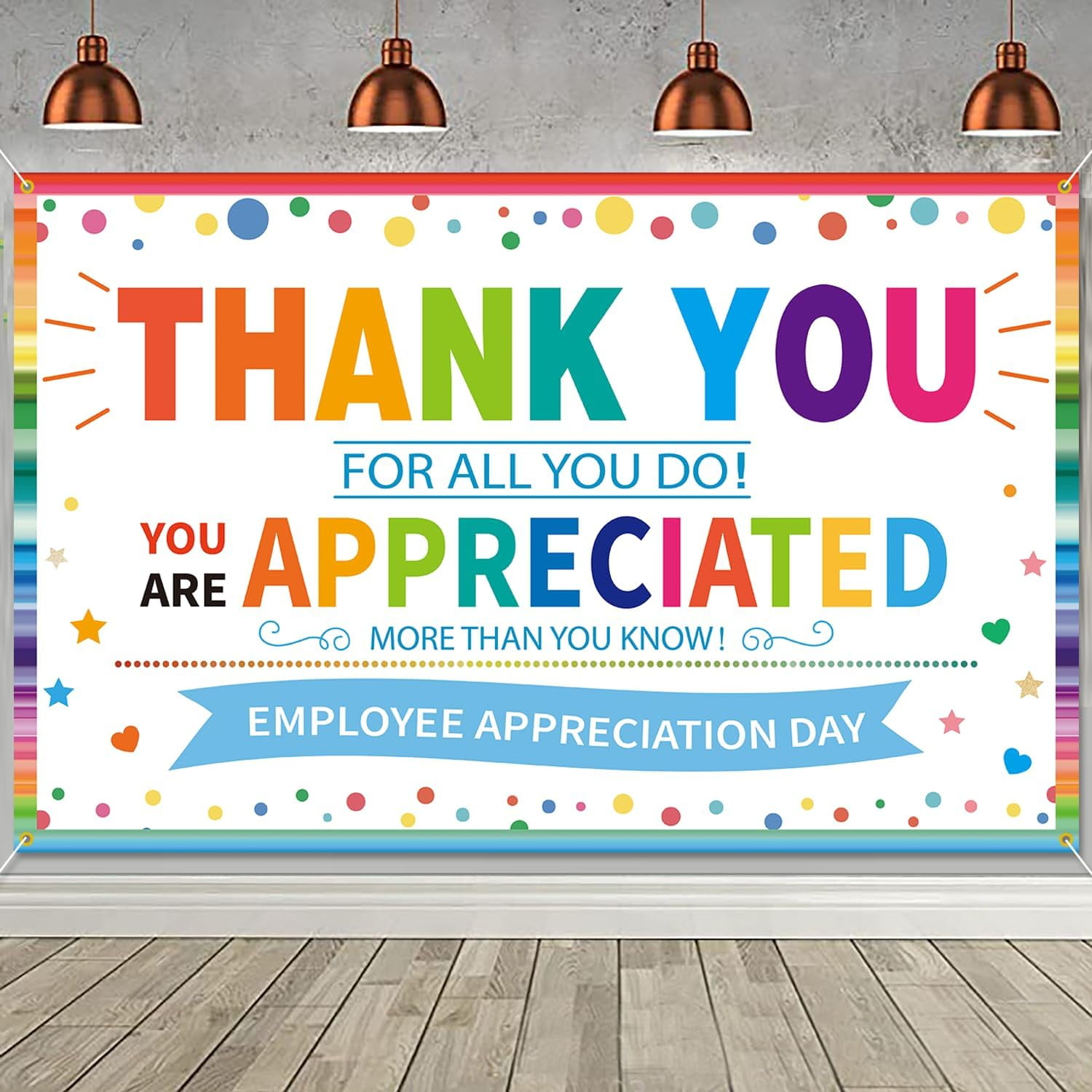 Employee Appreciation Day Backdrop Banner You are Appreciated Banner ...