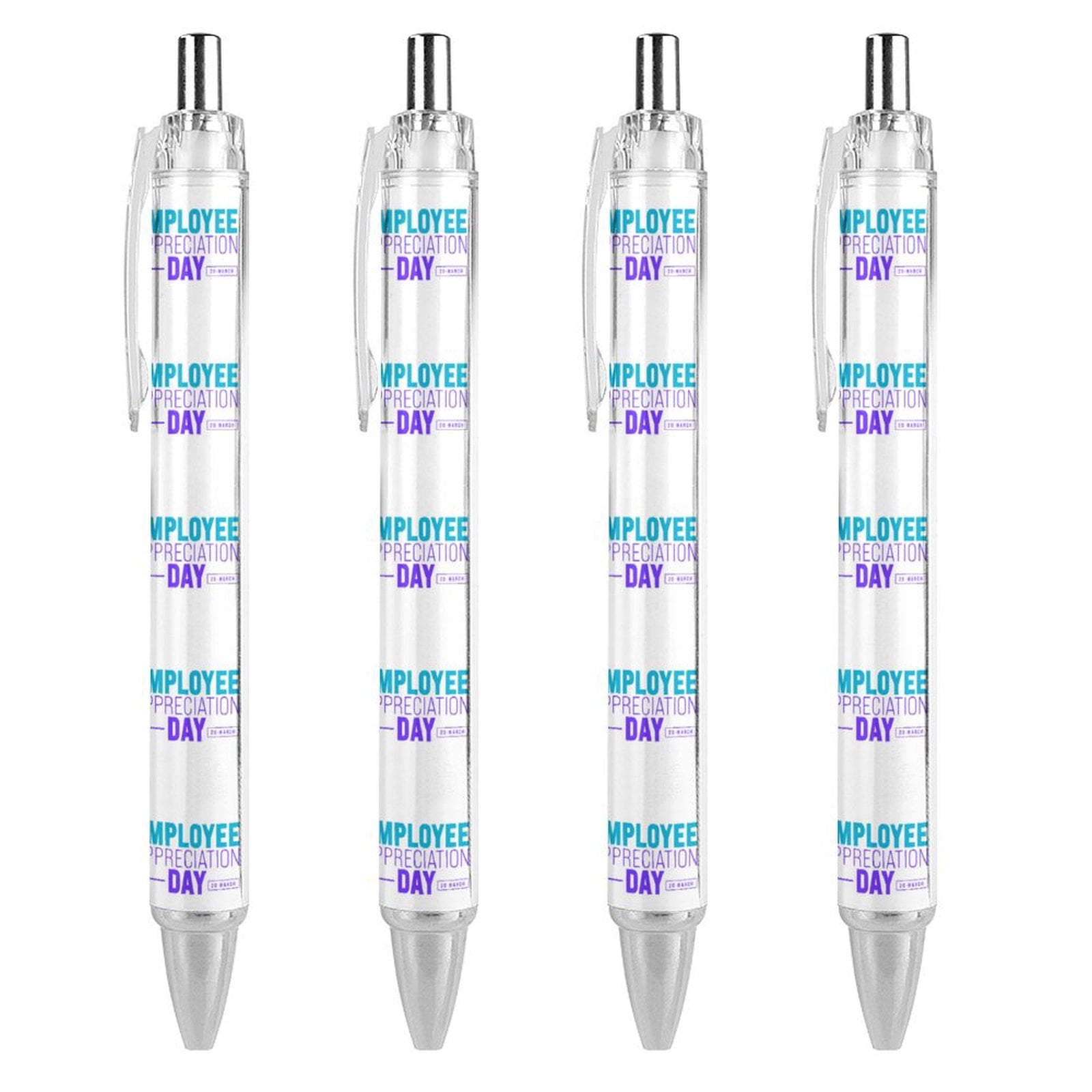 Employee Appreciation Day Ballpoint Pen Retractable Pens Black Writing ...