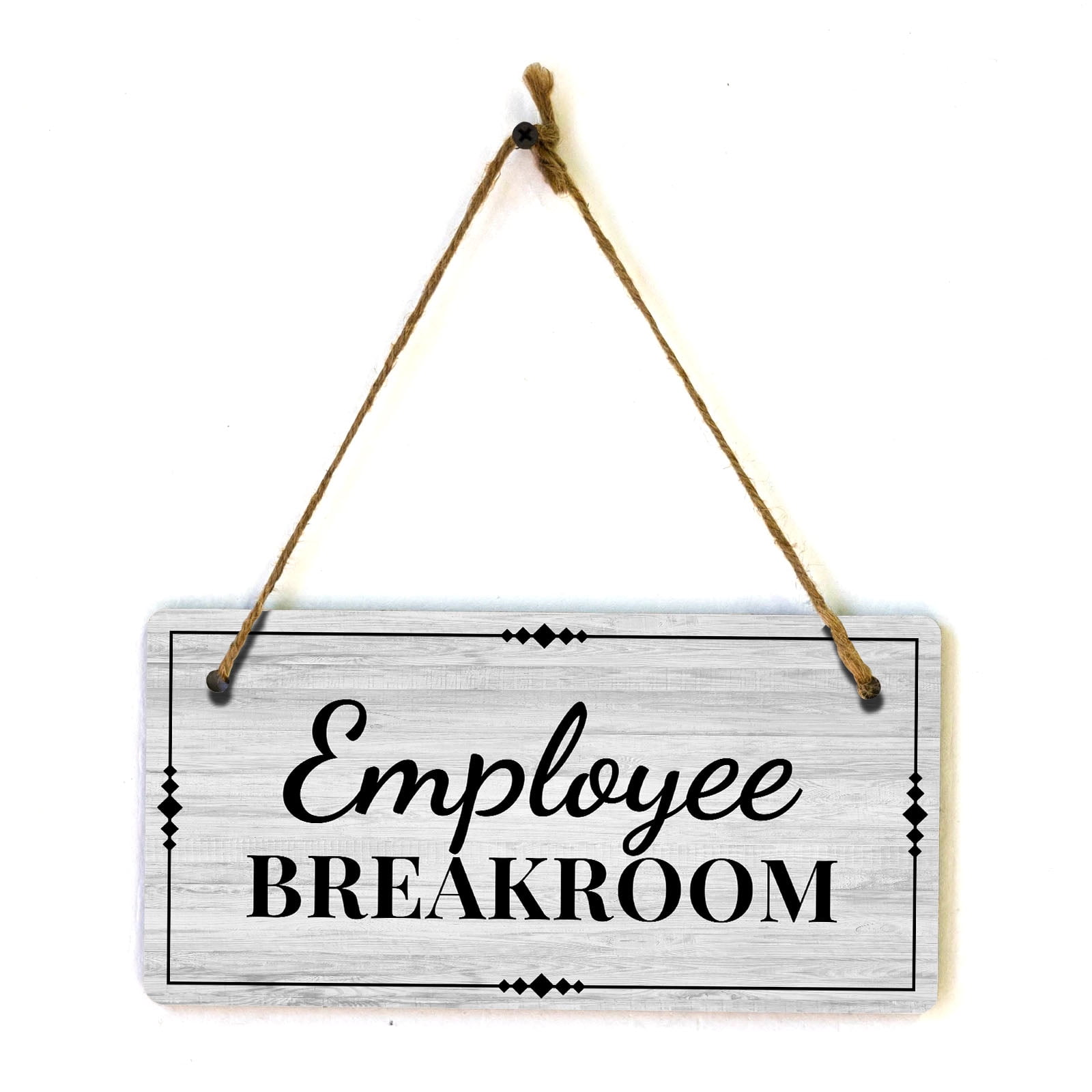 Employee Breakroom 5x10 Hanging Plus Wall or Door Sign | Office Decor ...