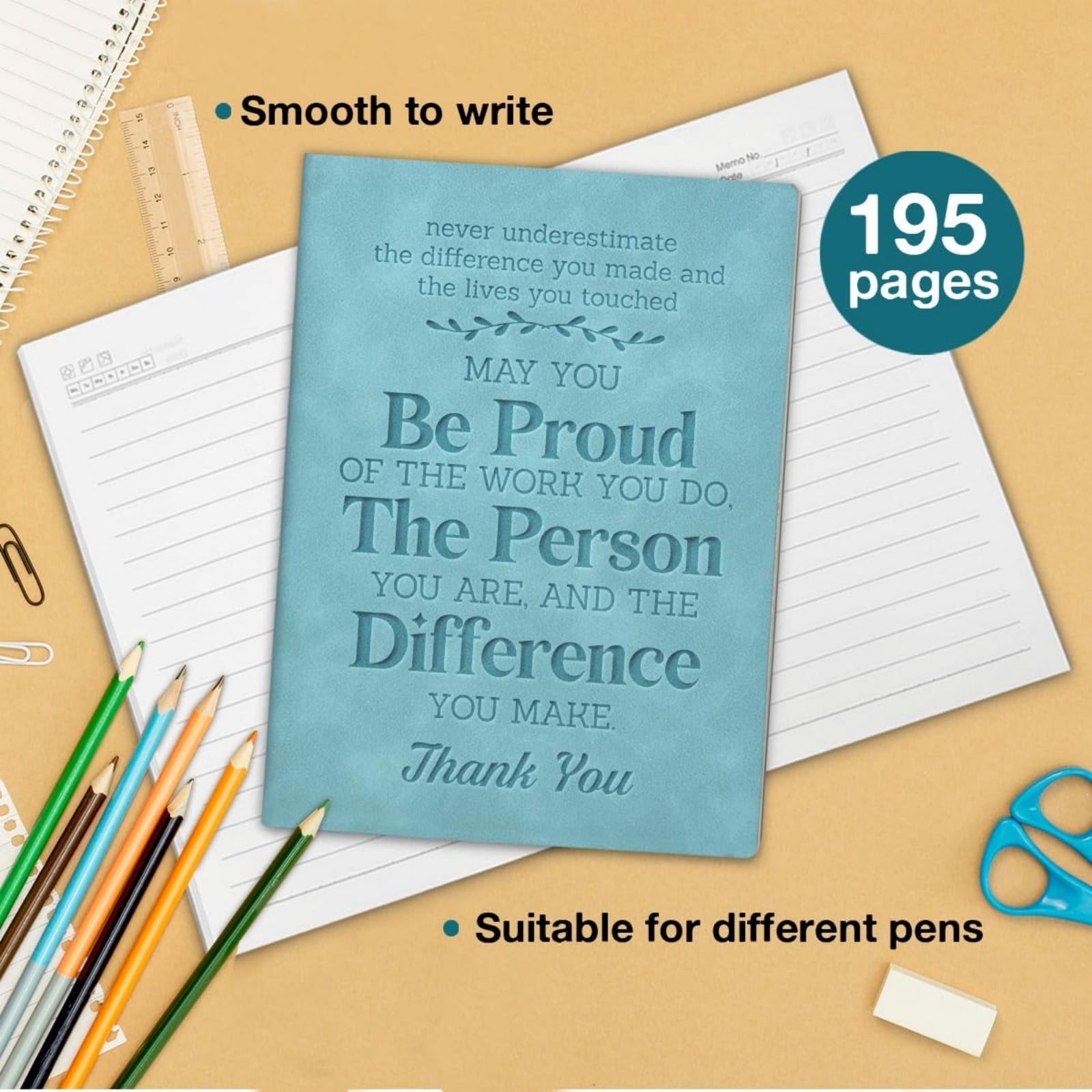 Employee Gratitude Leather Diary Notebook Gift|Employee Appreciation ...