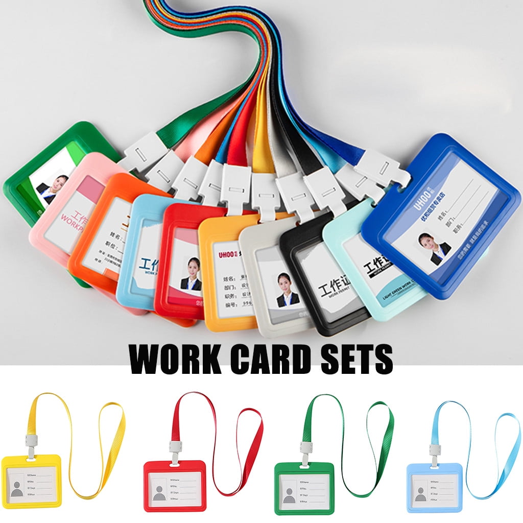 Employee Id Card, Plastic Employee Work Card, Double-sided Transparent ...
