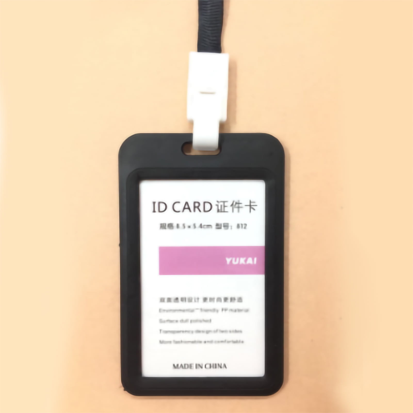 Employee Job Badge Double Sided Transparent Employee Work Card Student ...