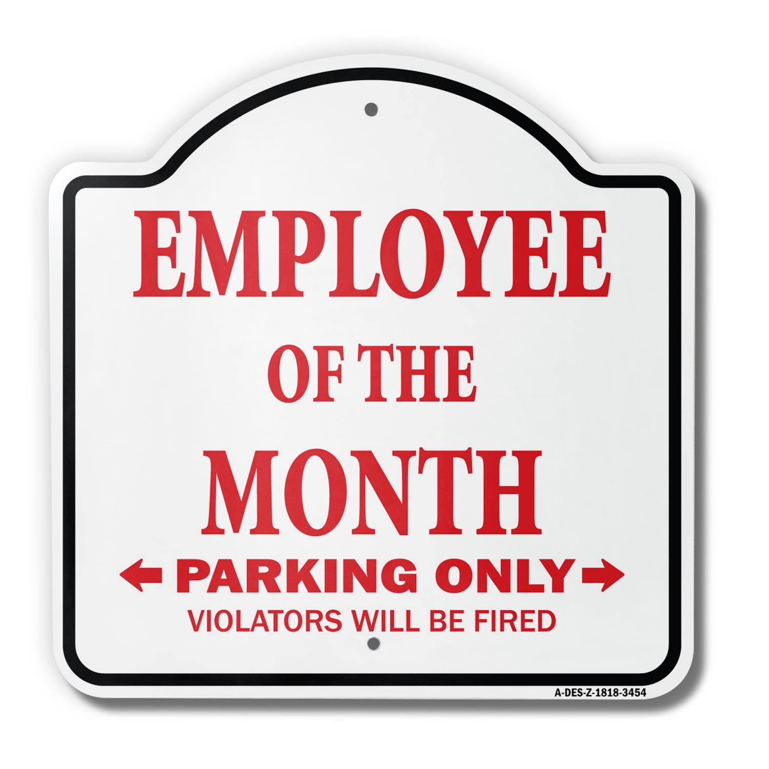 Employee Of The Month 18" X 18" Heavy-Gauge Aluminum Architectural Sign ...