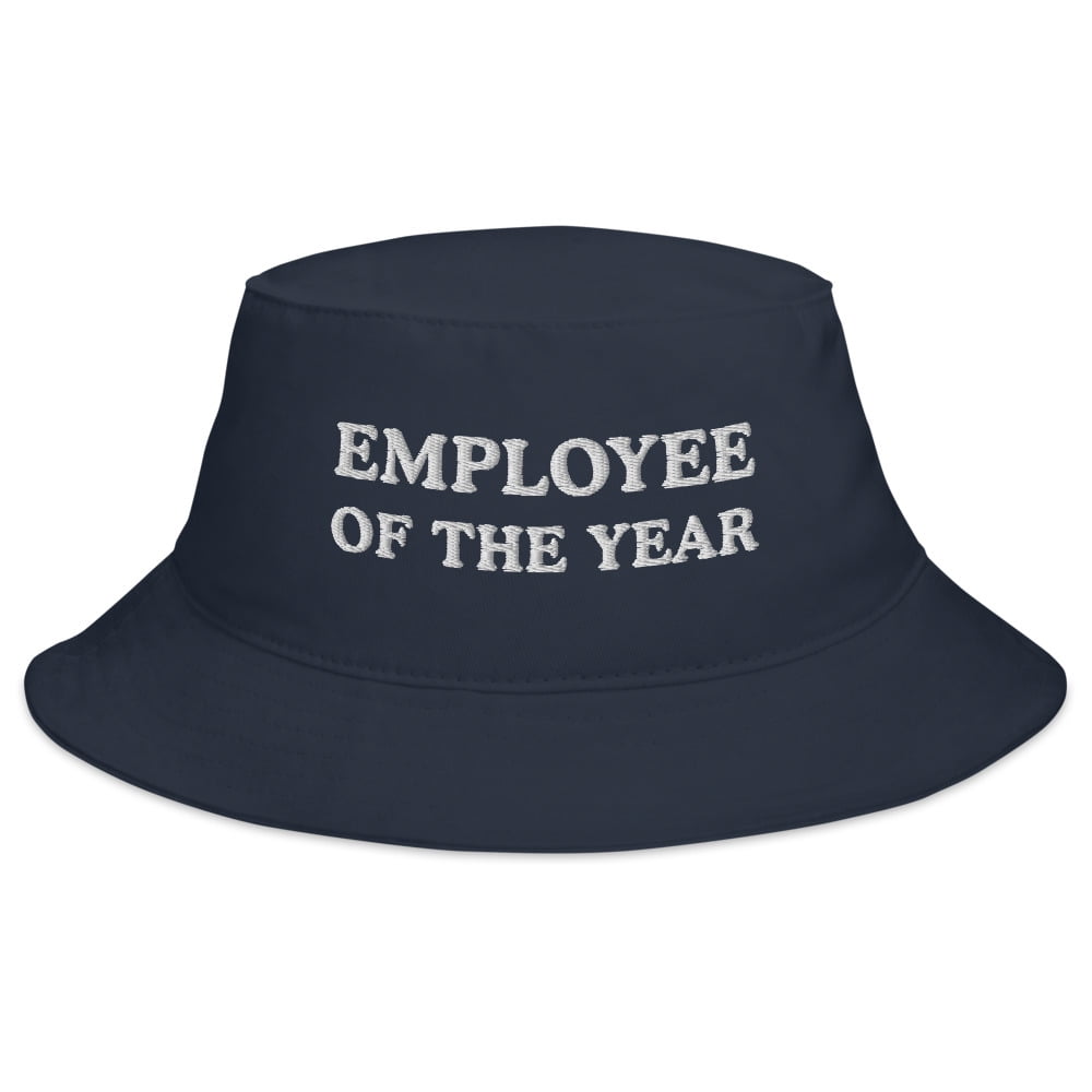 Employee Of The Year Embroidered Bucket Hat (Navy) - Walmart.com