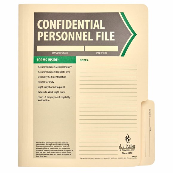 Employee File Folders
