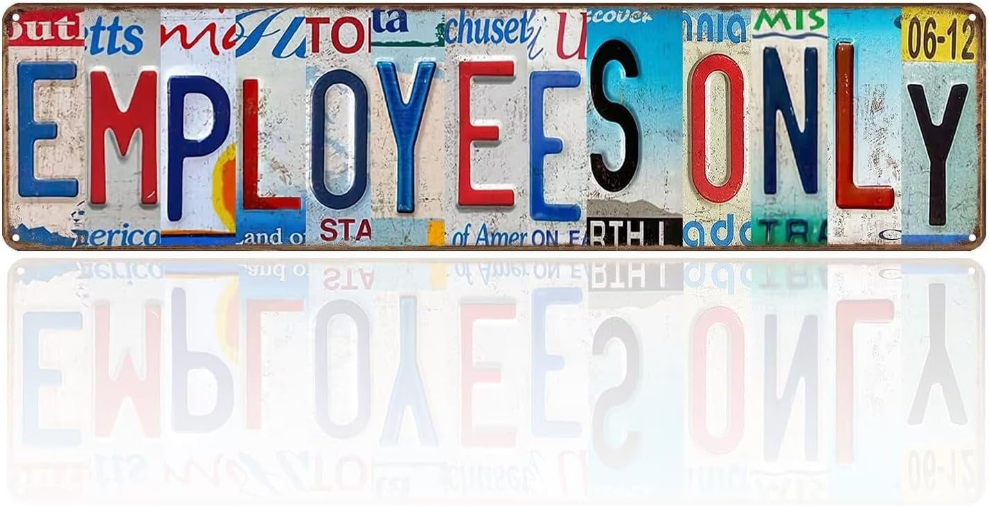 Employee Only Sign - Employee Only Signs for Doors - Staff Only Sign ...