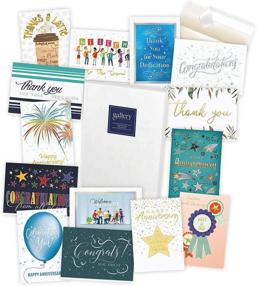 Employee & Team Appreciation Card Assortment Box (25 Cards) Thank You ...