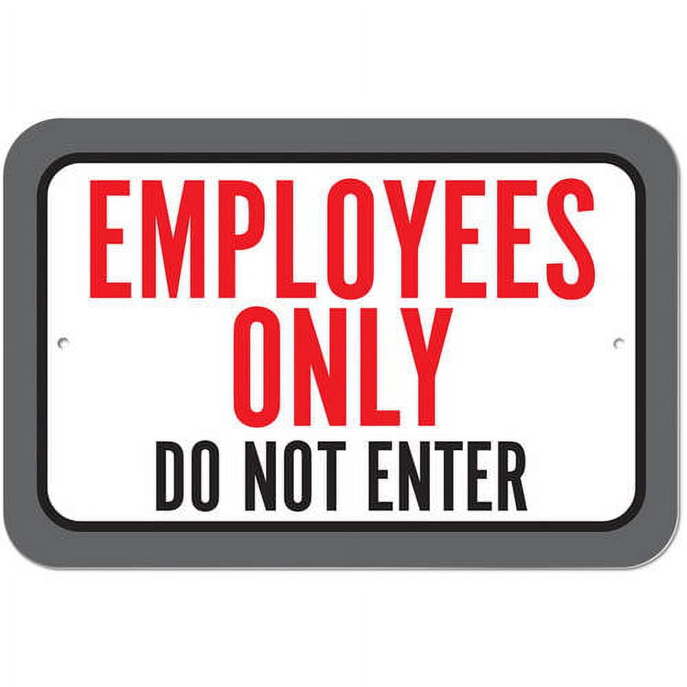 Employees Only Do Not Enter Sign - Walmart.com