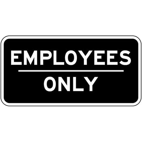 Employees Only Sign 12"x 8" Metal Signs For Outdoor & Indoor - Walmart.com
