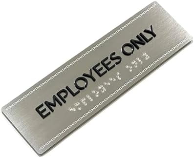 Employees Only Sign for Door – Private Staff Only Sign, Restricted Area ...