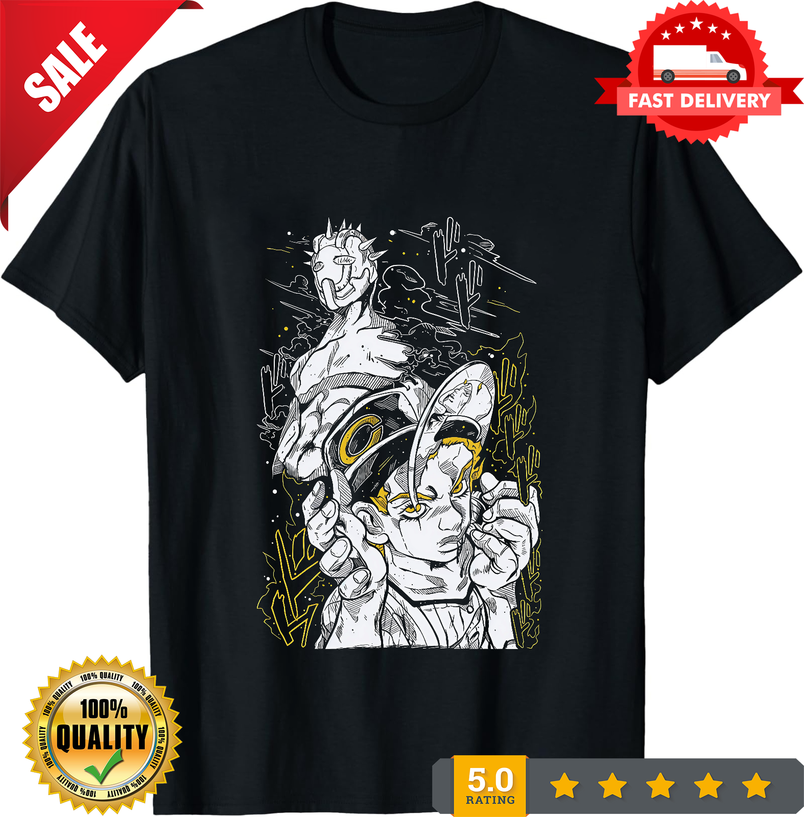 Emporio Alnino JoJo's Bizarre Adventure T Shirt,Anime Shirt,Manga Tee ...