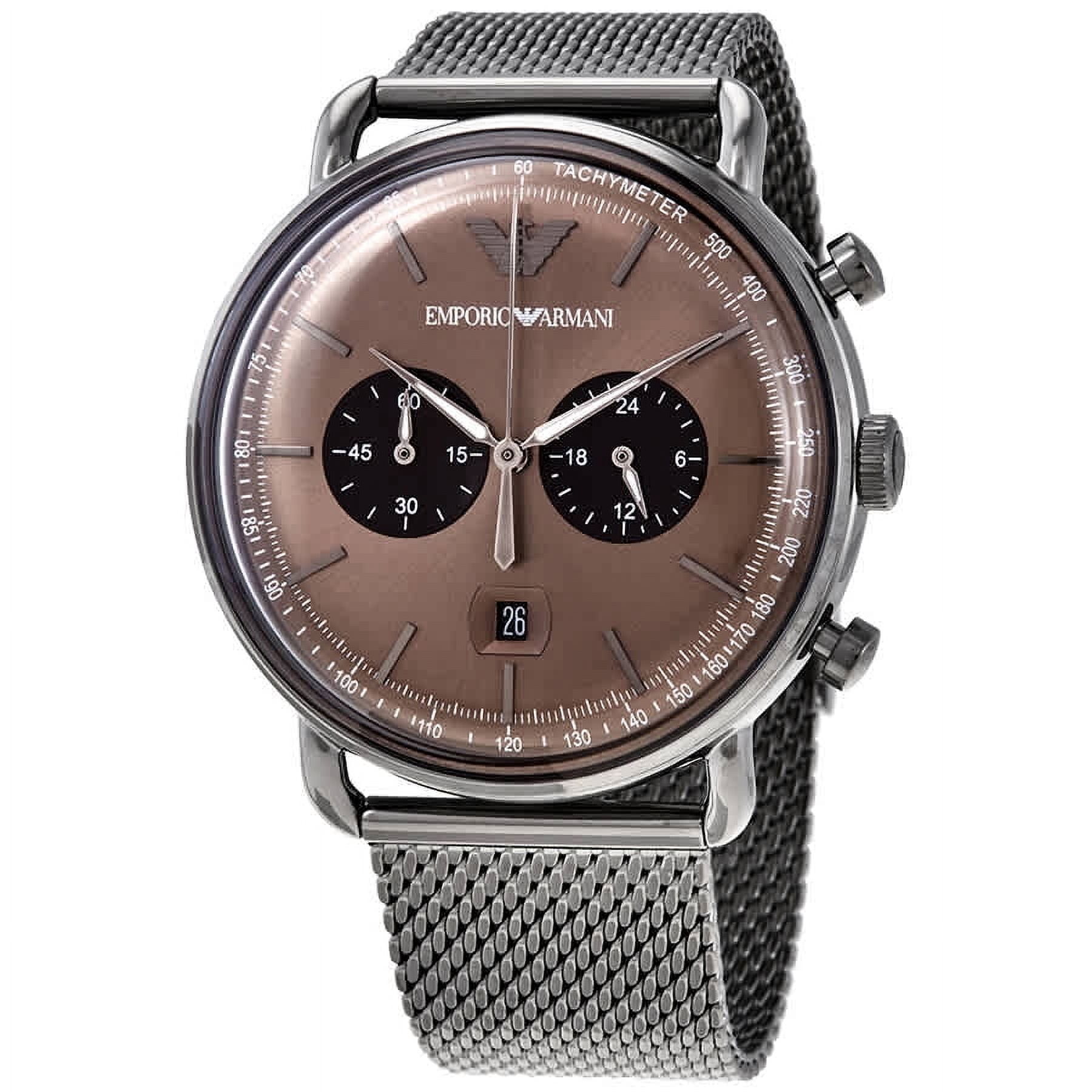 Customer reviews for Emporio Armani Aviator Chronograph Brown Dial Men ...