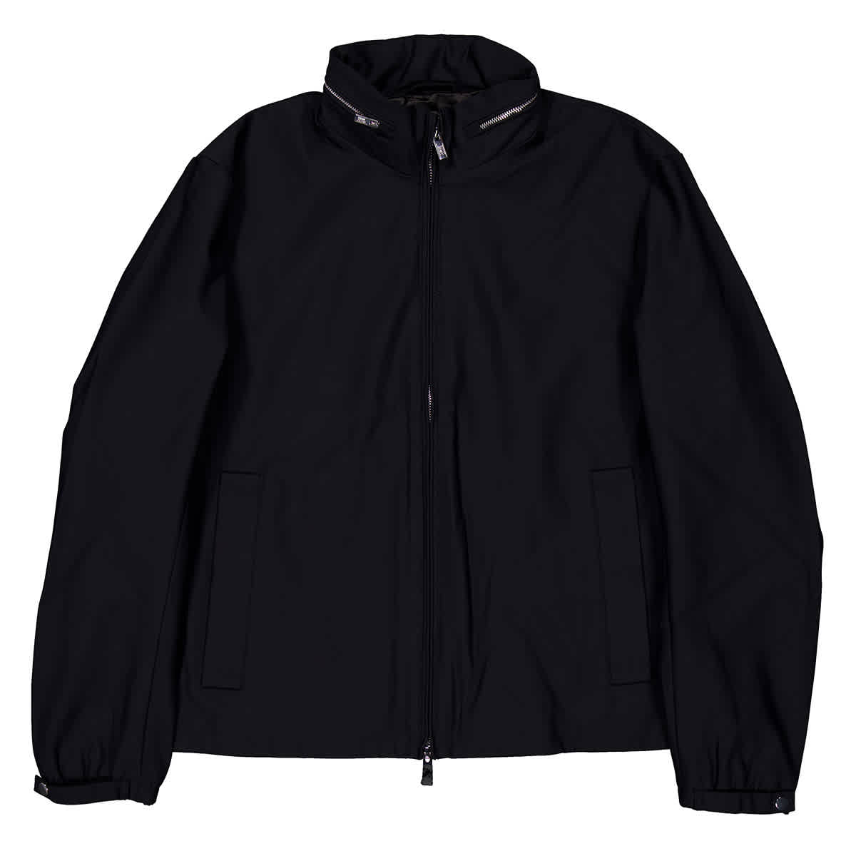 Emporio Armani Essentials Full-Zip Nylon Jacket with Stowaway Hood ...