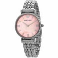 Emporio Armani Women's Gianni T-Bar Mother of Pearl Watch AR1779 ...