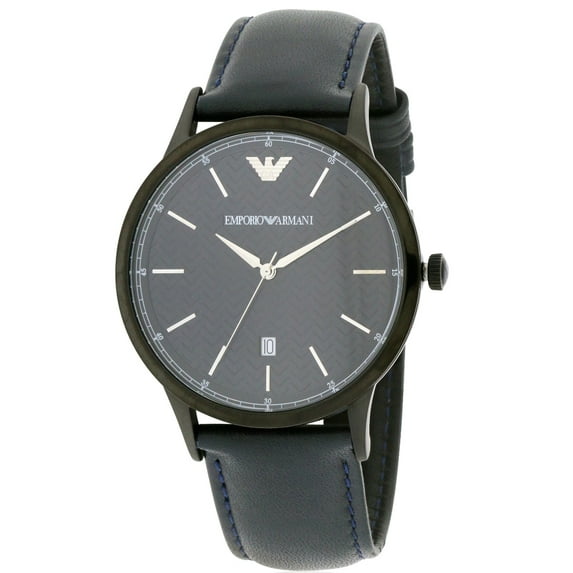 Emporio Leather Mens Watch AR2479 - Walmart.com