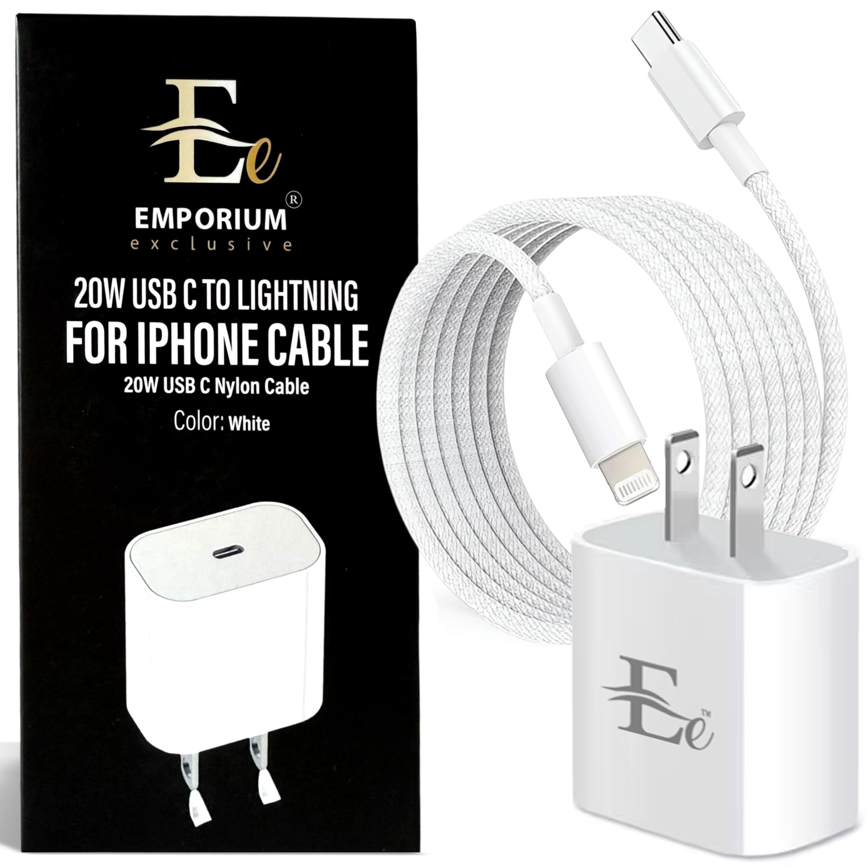 Emporium Exclusive | 3ft Lightning Charger Data Transfer Cable ...