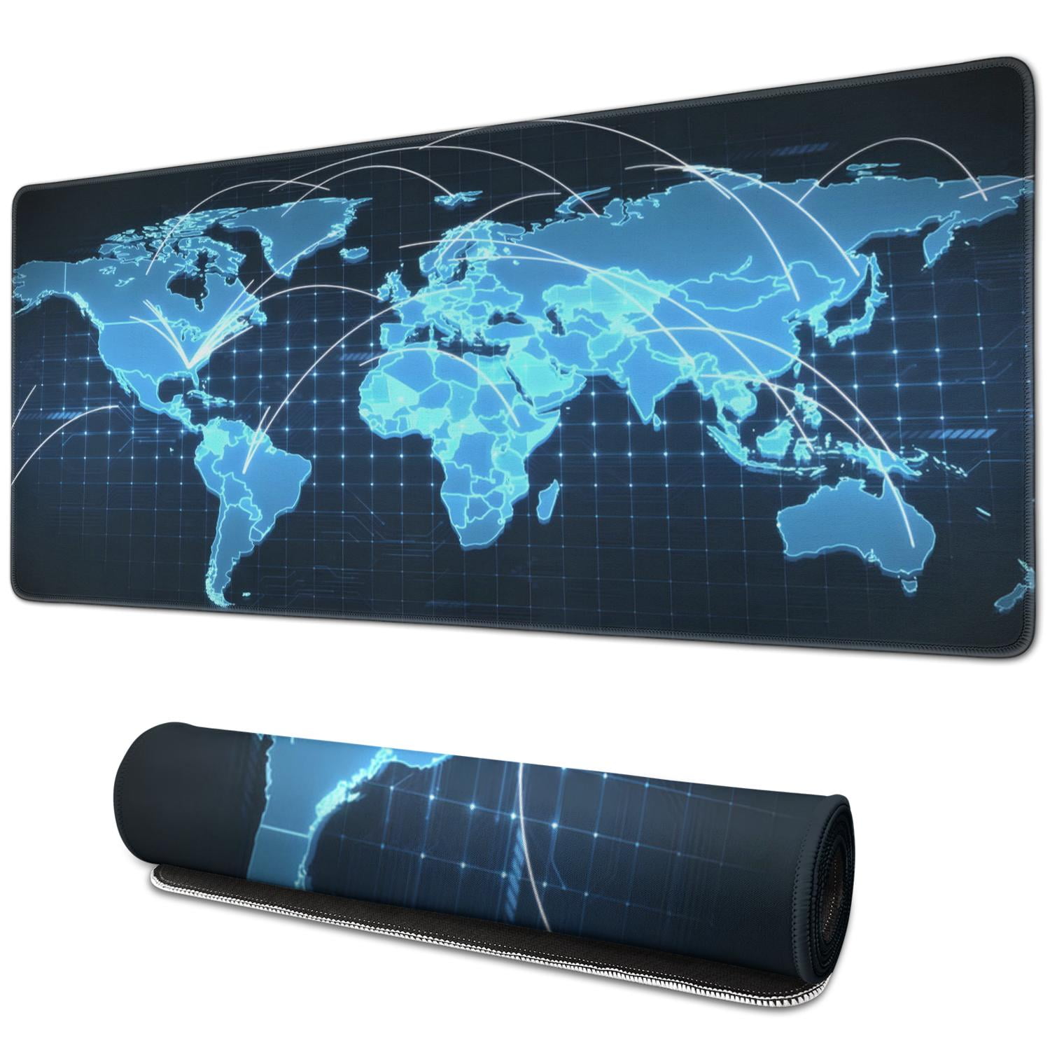 Empower Your Gaming Skills: XXL World Map Mouse Pad with Non-Slip Base ...