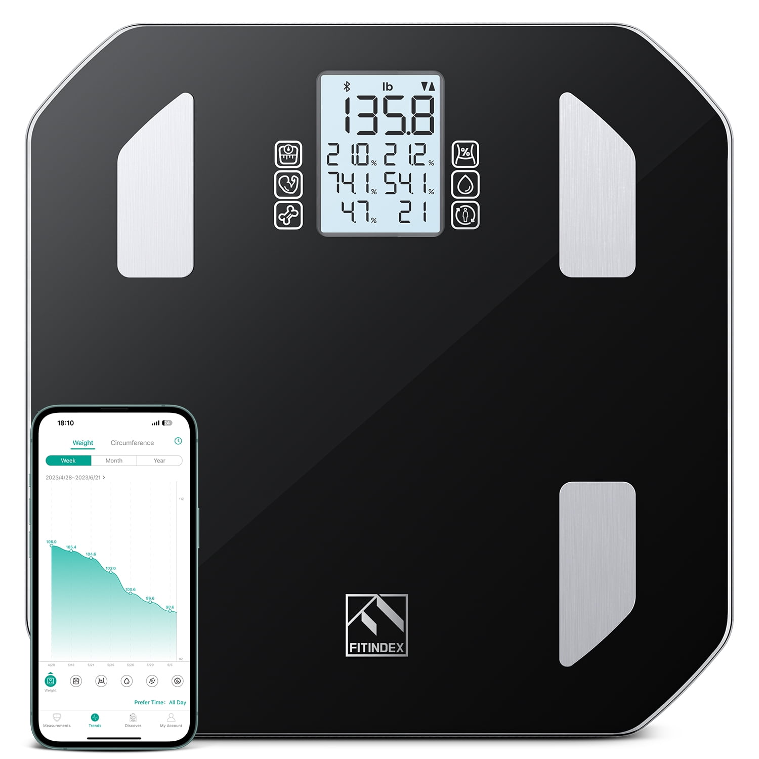 Empower Your Health Journey with FITINDEX Advanced Smart Scale: Track ...