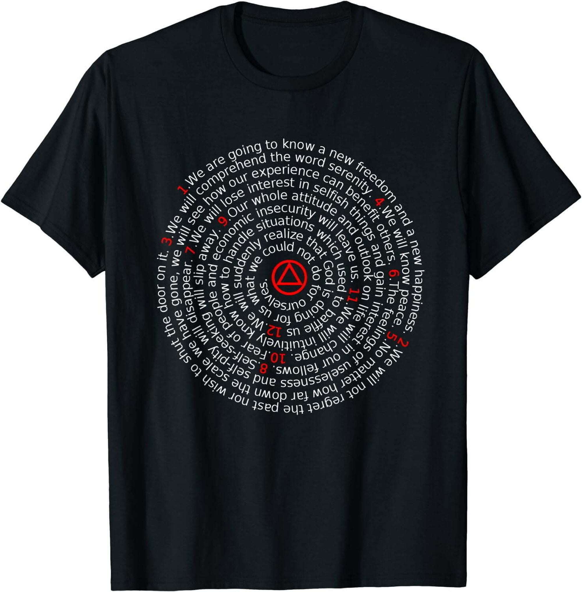 Empower Your Path Embrace Sobriety With Aa Recovery Spiral Tee And The