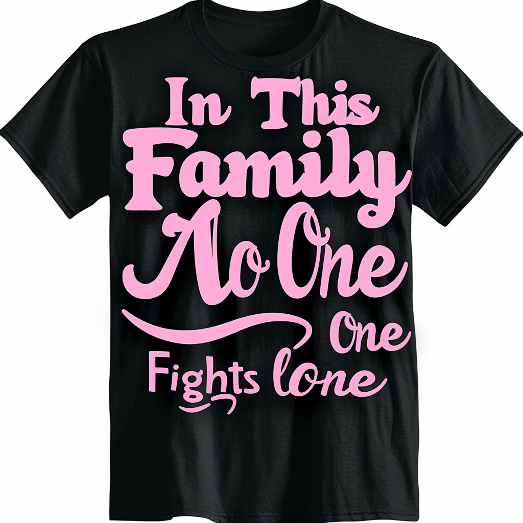 Empowering Awareness Tee Pink Ribbon Design Inspiring Message Unity ...