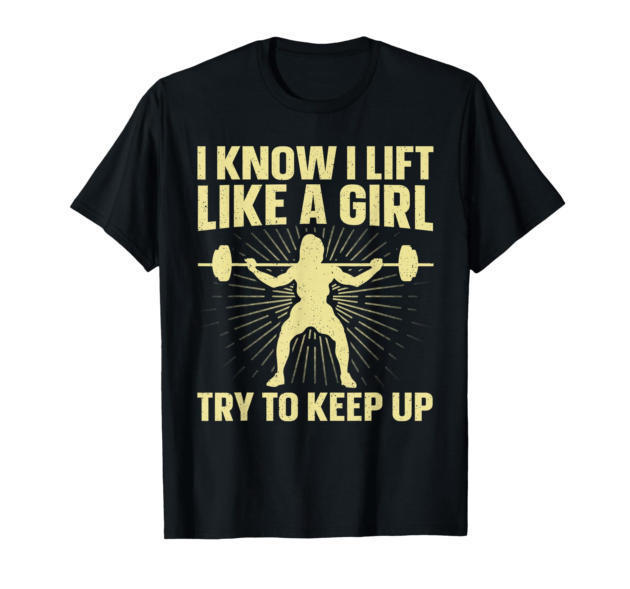Empowering Female Weightlifter Graphic T-Shirt for Strength and ...