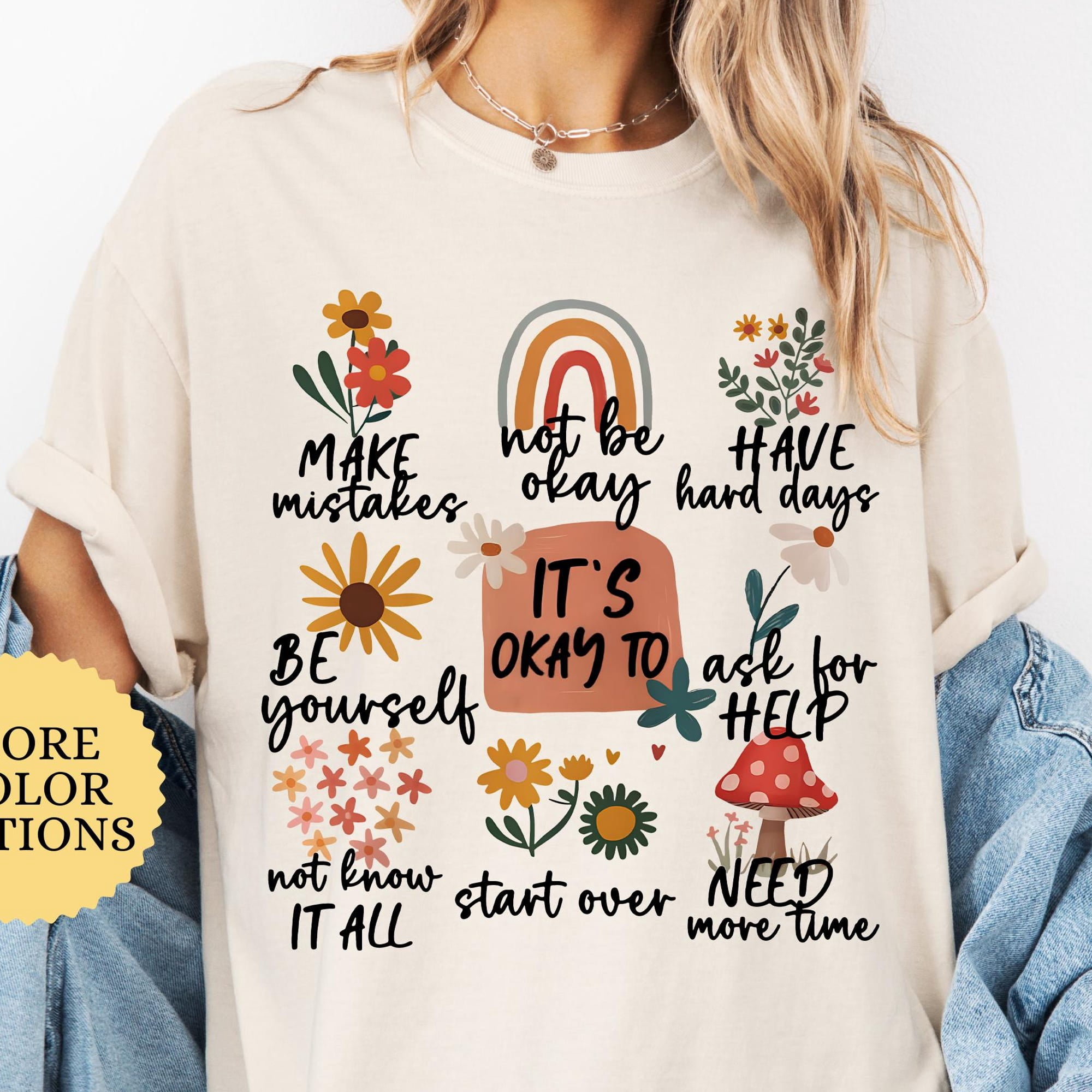 Empowering "It's Okay To Make Some Mistakes" Comfort Colors Tee ...