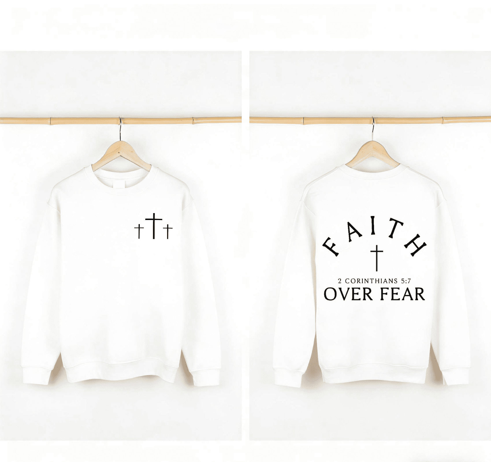 Empowering Slogan White Crewneck Print Sweatshirt Graphic Sweatshirt ...