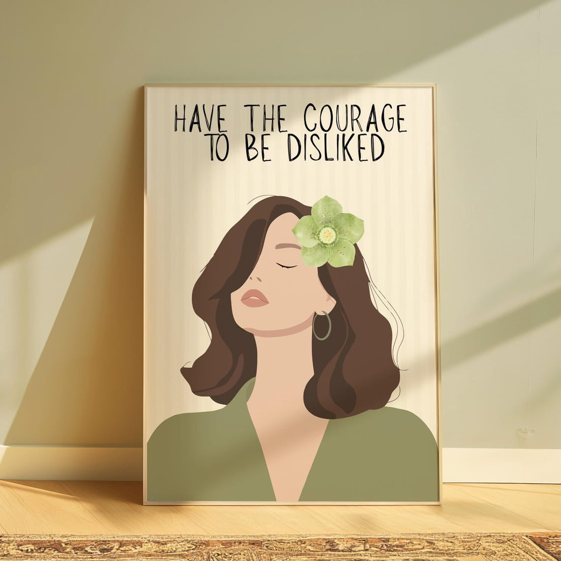 Empowering Woman Poster, Feminine Minimalist Quote Print, Unframed ...